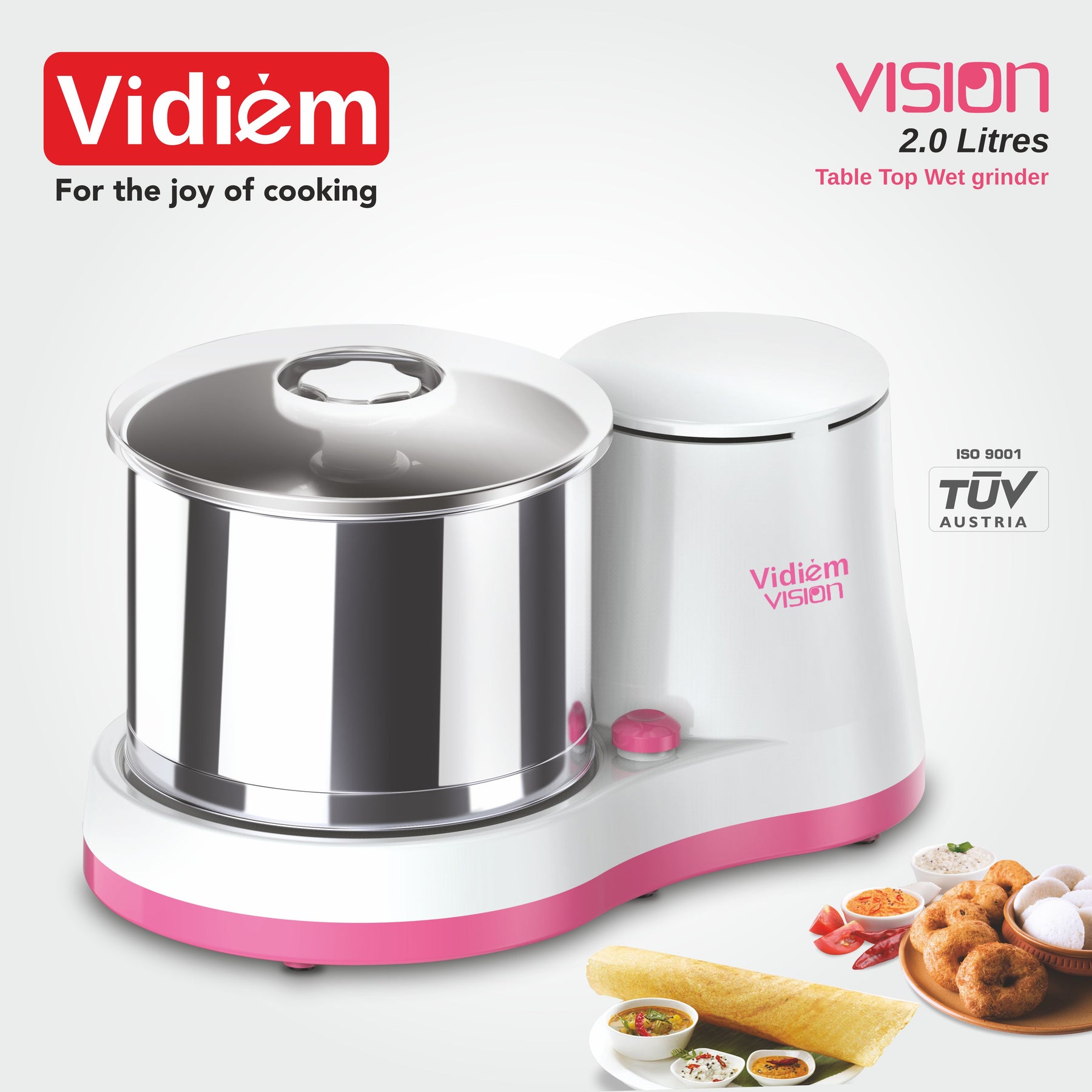 Buy Vidiem Vision ST 2 Ltr Table Top Wet Grinder Online at Vidiem Store ...