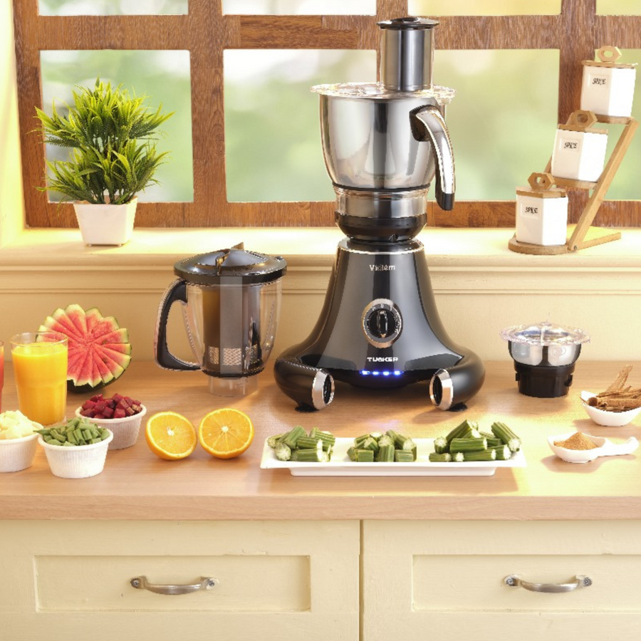 Buy Vidiem Tusker ADC 750W Mixer Grinder with 5 Jars & Multi Chef ...