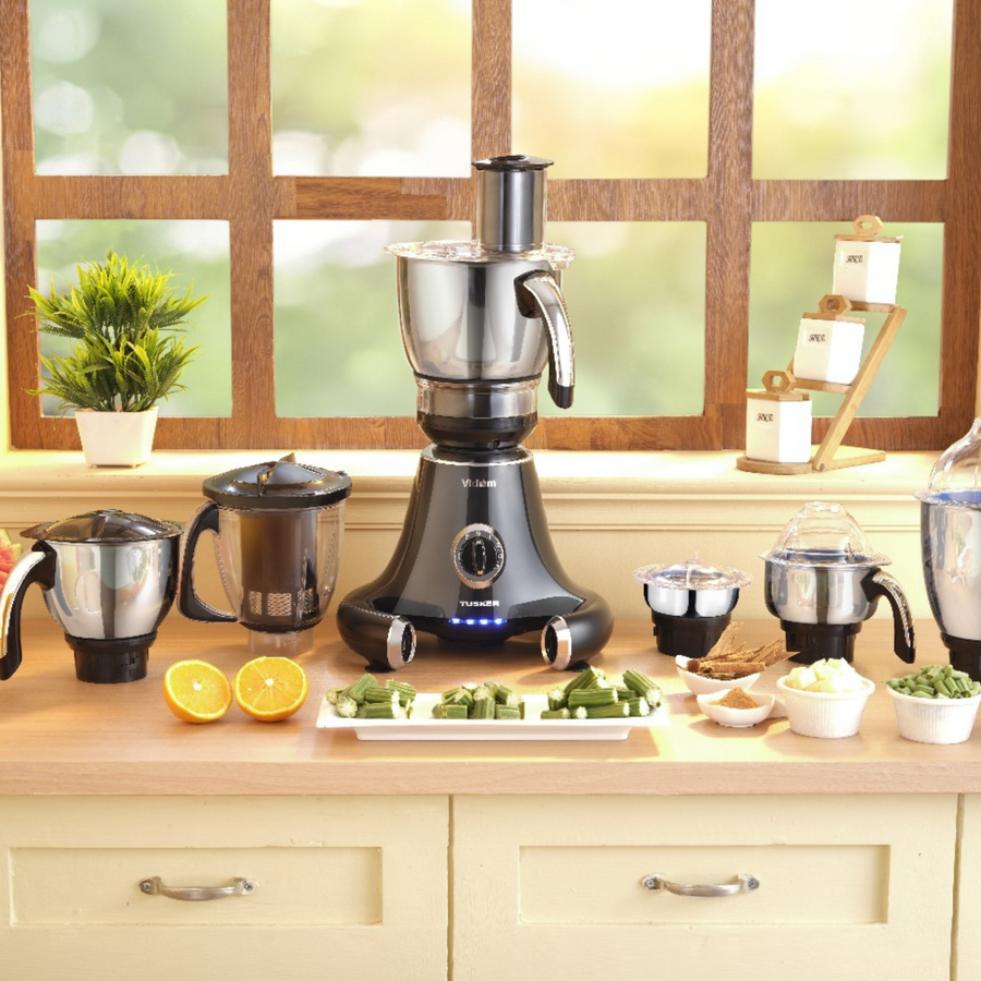 Buy Vidiem Tusker ADC 750W Mixer Grinder with 5 Jars & Multi Chef ...