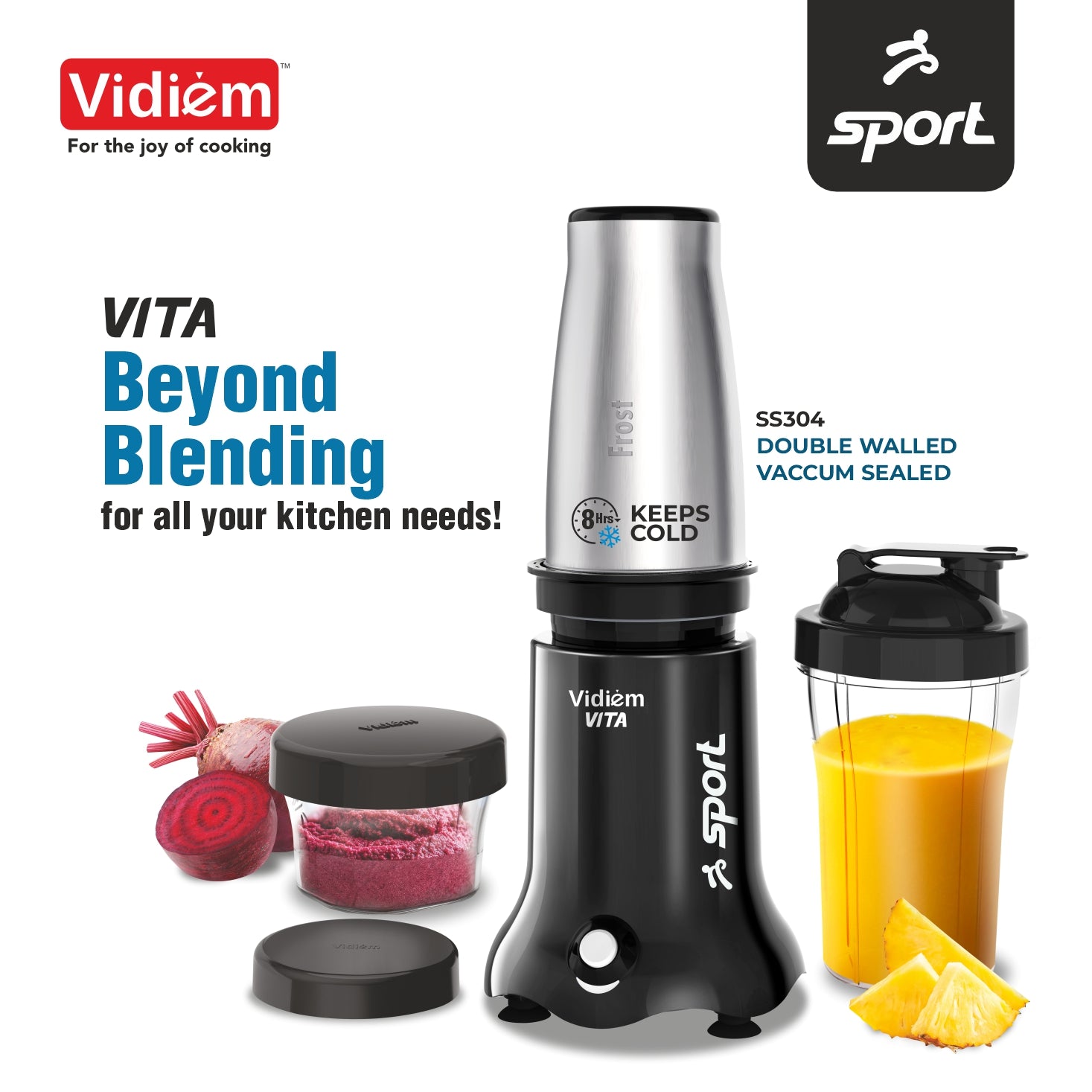 Buy Vidiem VITA Sport 500W Personal Blender Best Price Online at Vidiem ...