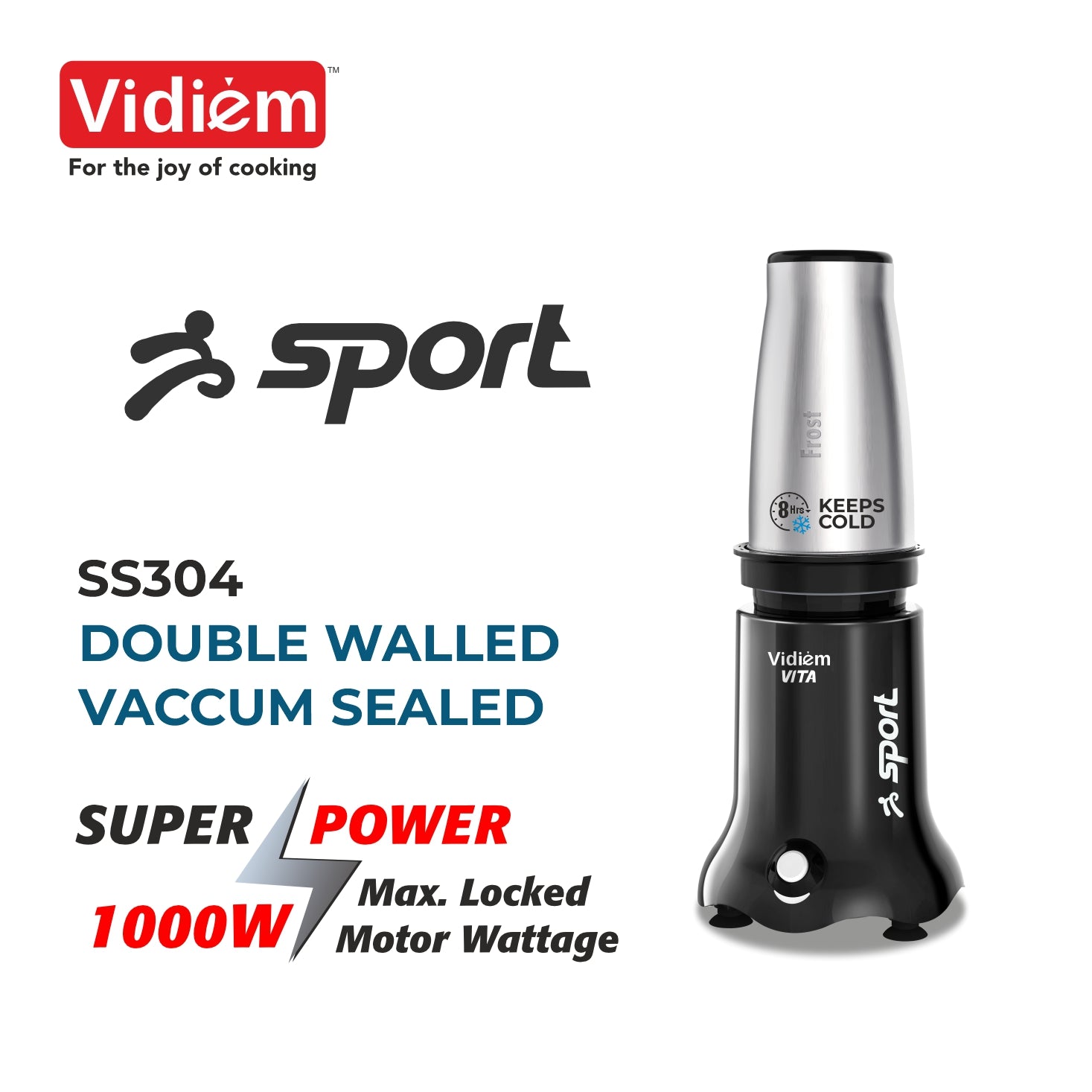 Buy Vidiem VITA Sport 500W Personal Blender Best Price Online at Vidiem ...