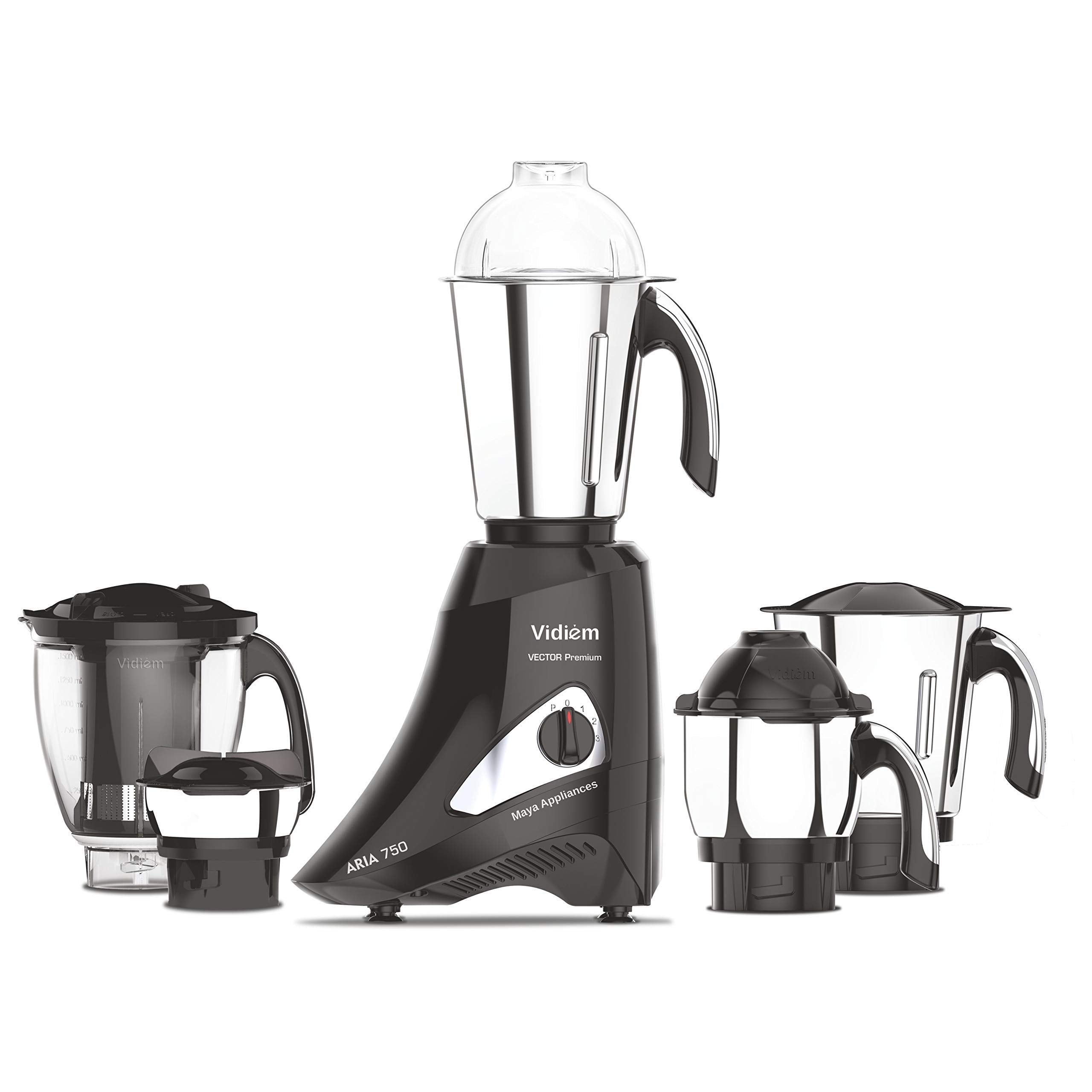 Buy Vidiem Vector Premium 750W Mixer Grinder With 5 Jars at Best Price ...