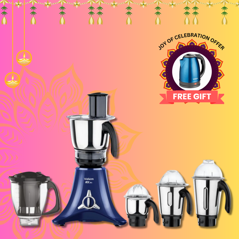 Buy Vidiem Tusker ADC 750W Mixer Grinder with 5 Jars & Multi Chef ...